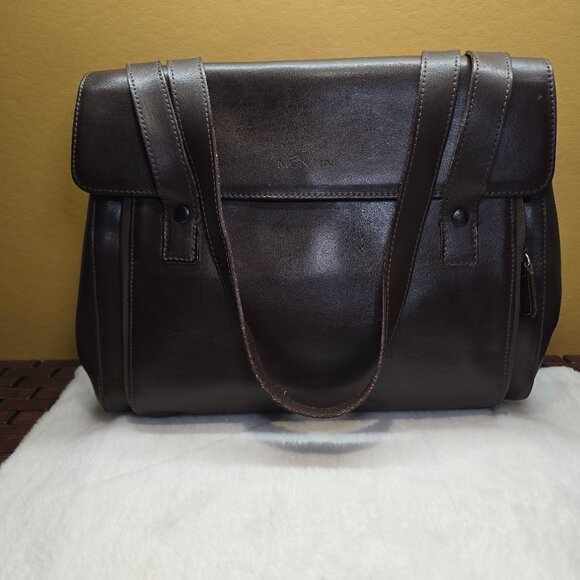 Montini | Bags | Vintage Leather Montini Messenger Bag Made In Italy ...